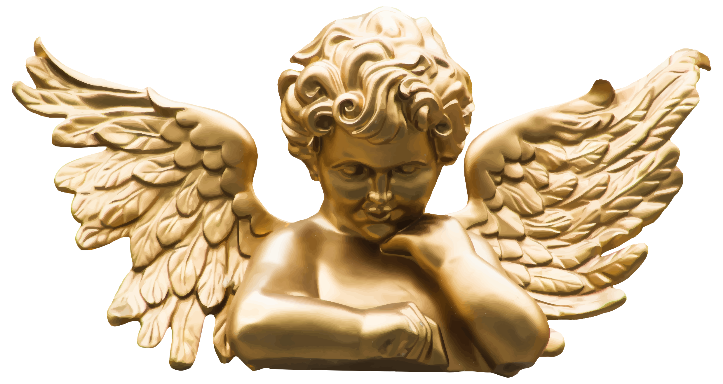 Golden Angel Statue Clip Art Image - ClipSafari