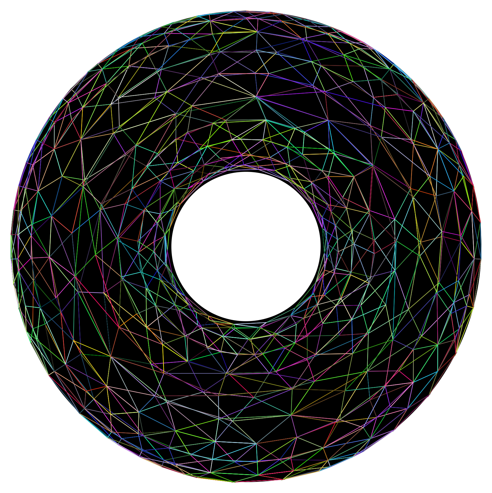 3D Torus Wireframe Prismatic Clip Art Image - ClipSafari