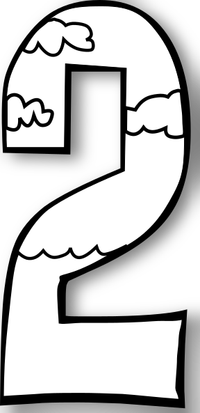 Number Two Outline Clip Art Image - ClipSafari